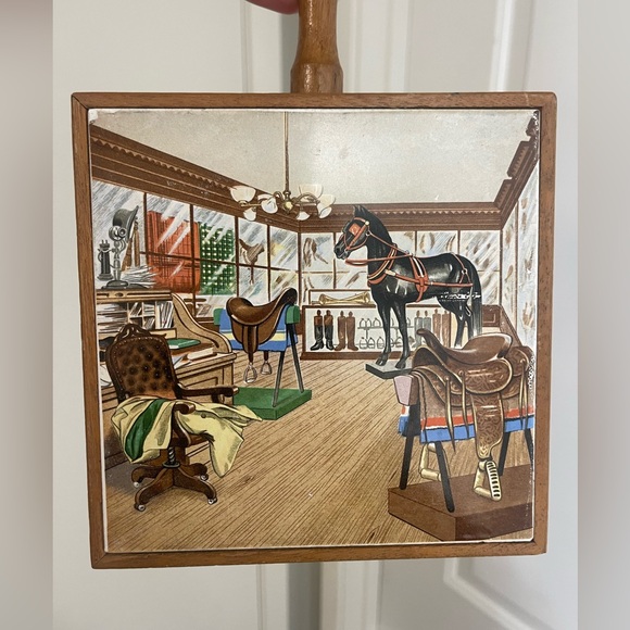 Wall Decor | Vintage Enesco Frederick Elmiger Framed Ceramic Wall Tile ...
